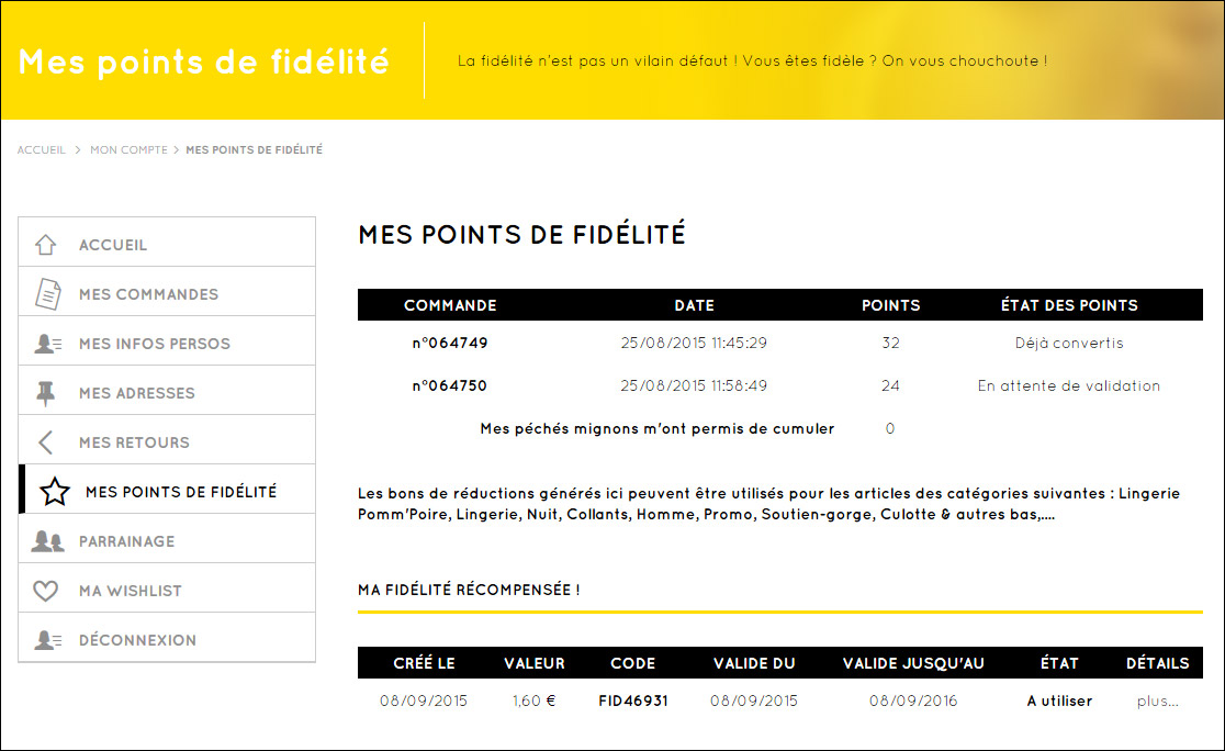 Programme de fidélité - Pommpoire